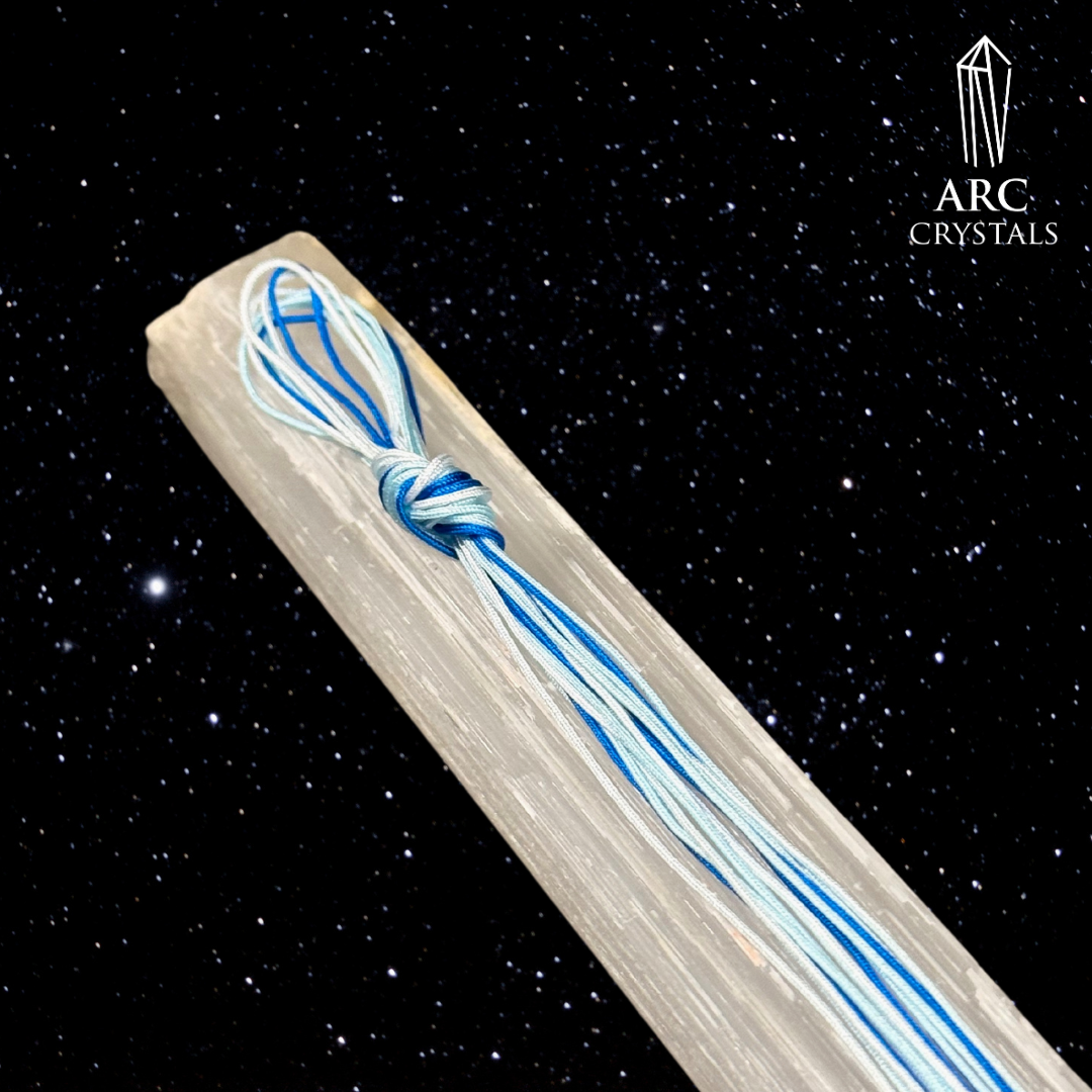 1.0mm Selenite Infused Kendama String Pack: Glaceon – ARC Crystals LLC